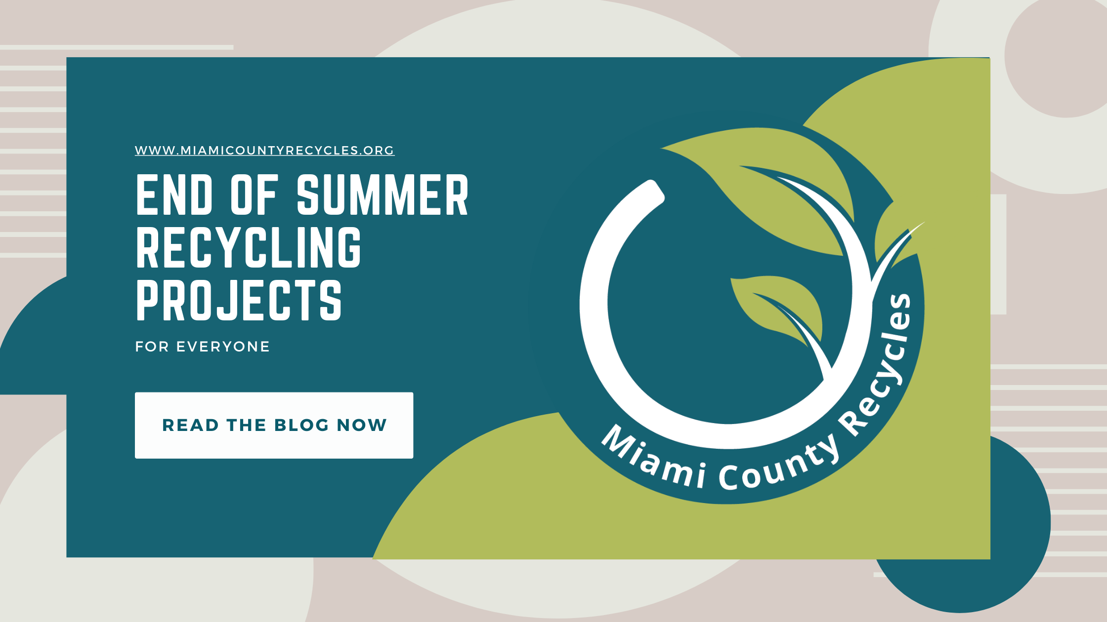 Creative Recycling Ideas for the End of Summer • Miami County Recycles